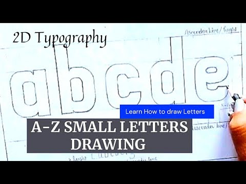 Alphabet Writing Full Tutorial| Small Letters in blocks|Typography ...
