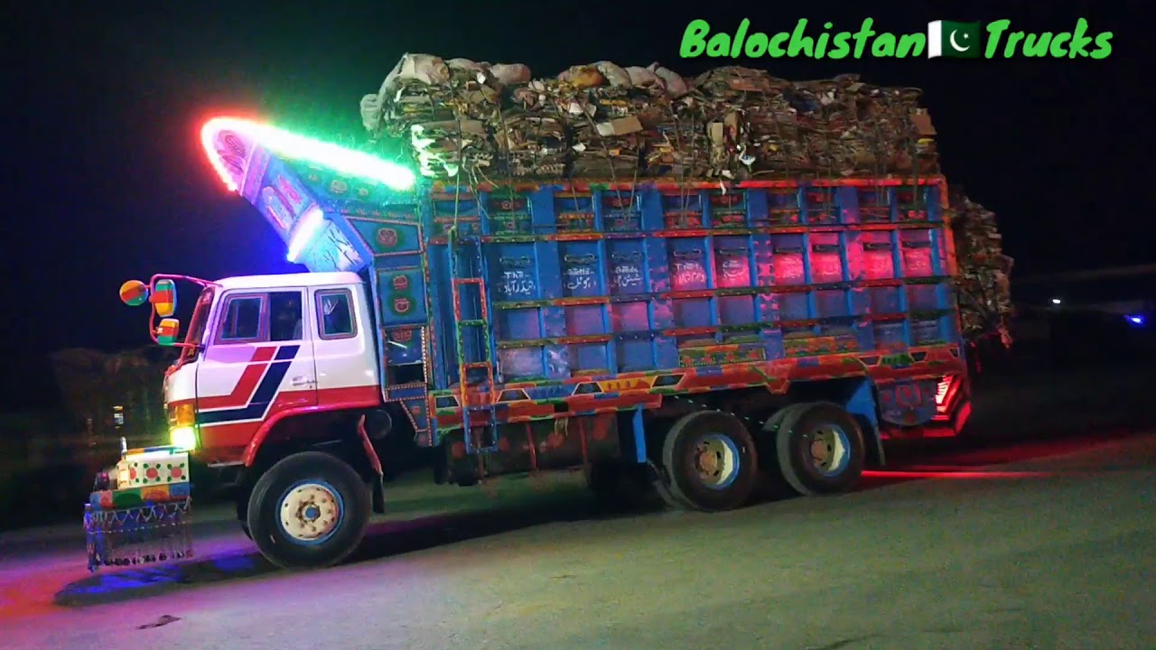 BUS & TRUCK LIGHTS DECORATION ,PAKISTAN|Light Show Complilation ...