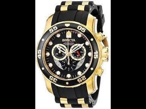 Invicta Men's 6981 Pro Diver Collection Chronograph Black Dial Black ...