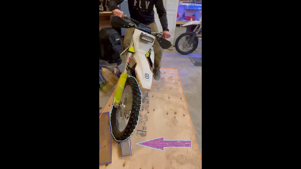 Dirt Bike Static Balance Hack - Practice in your Garage - YouTube