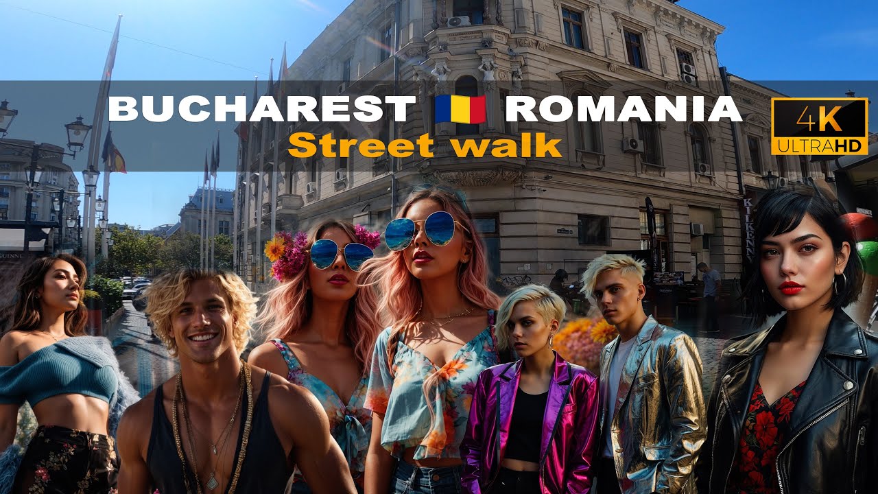 ☀️ Walking around Bucharest good weather 🇹🇩 Romania - September - 2024 ...