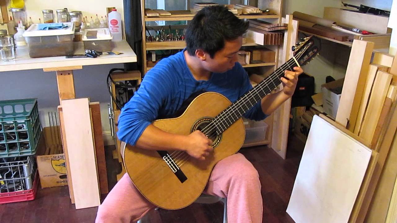 Oberg Guitars 640mm Maurice Trial Run - YouTube