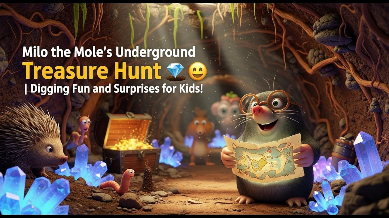 Milo the Mole’s Underground Treasure Hunt 🕳️💎 | Digging Fun and ...