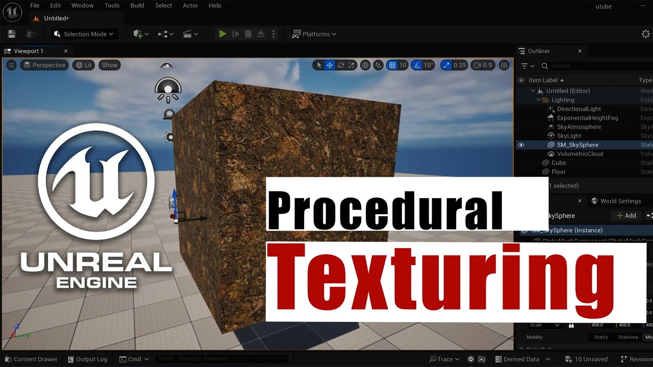 Unreal engine procedural textures #unrealengine5 #tutorials - YouTube