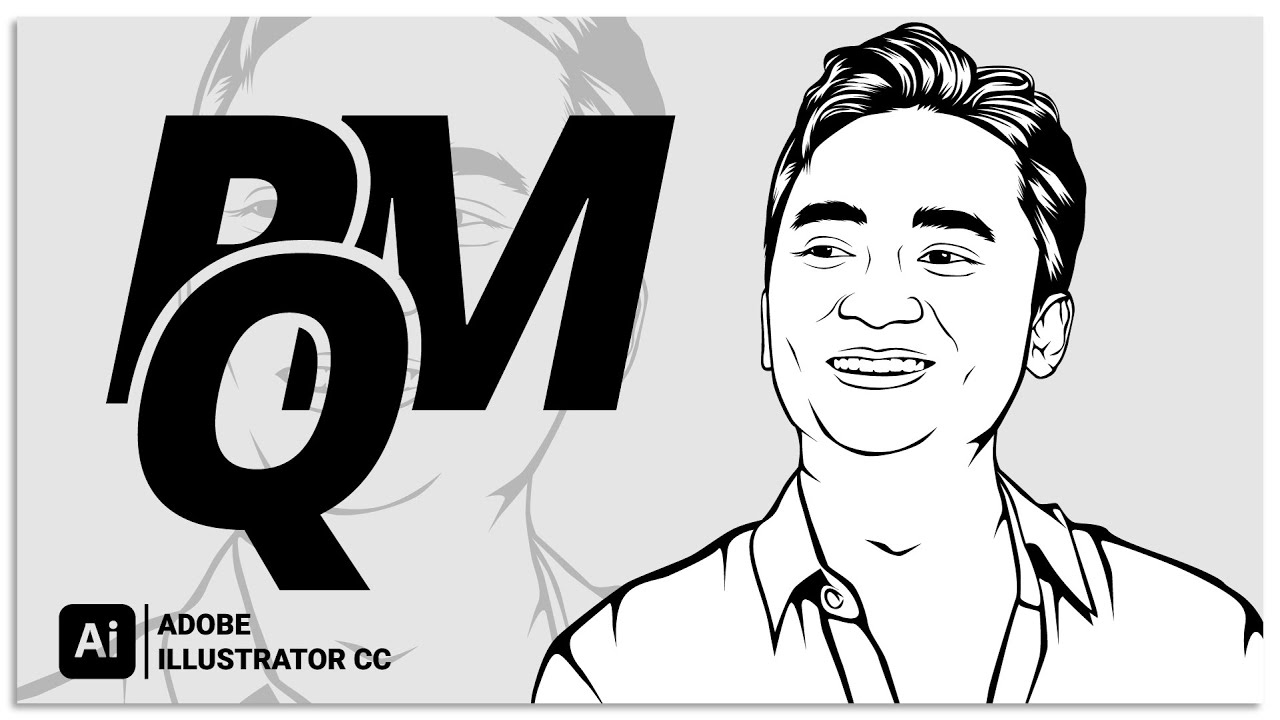 Phan Manh Quynh Vietnamese singer drawn in black and white line style ...