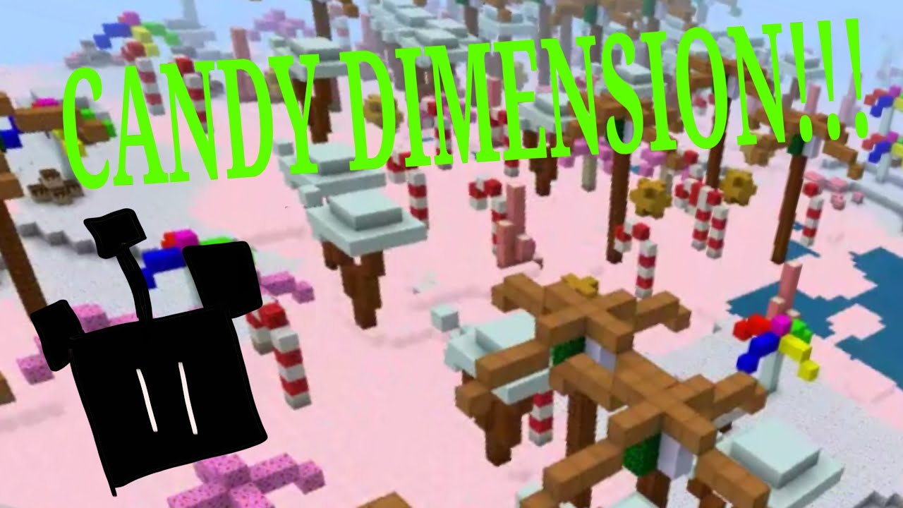 I FOUND A CANDY DIMENSION IN MCPE!!! (MCPE mod review) 1.12.0 - YouTube