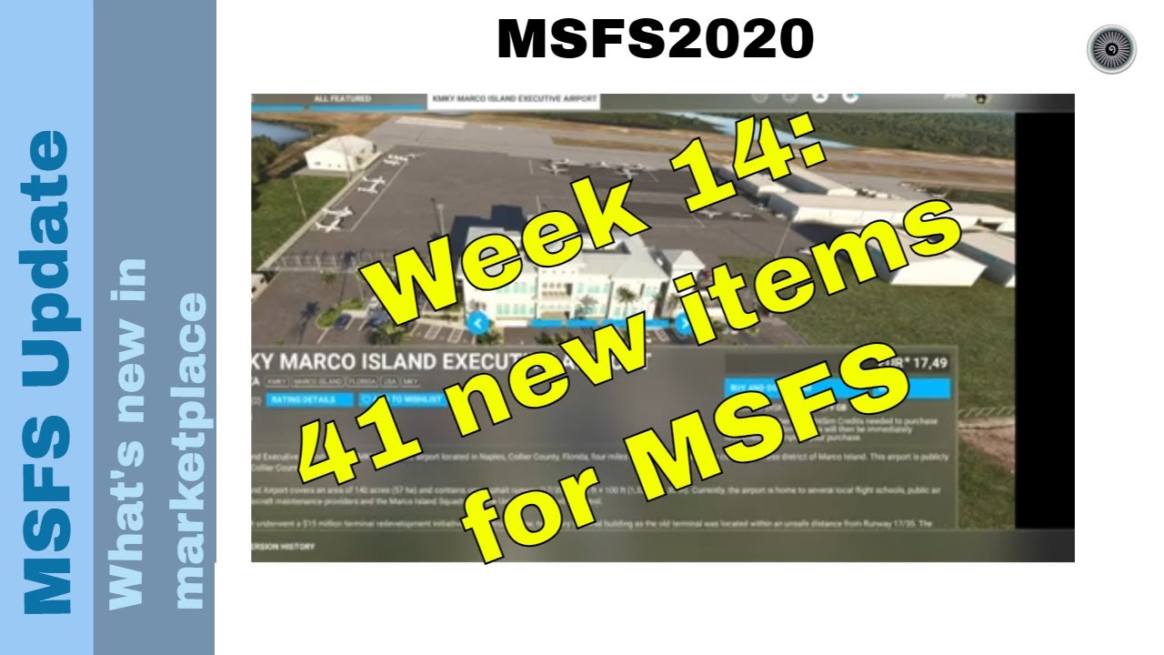 Flight Simulator 2020 - MSFS Update - What's new in the marketplace ...