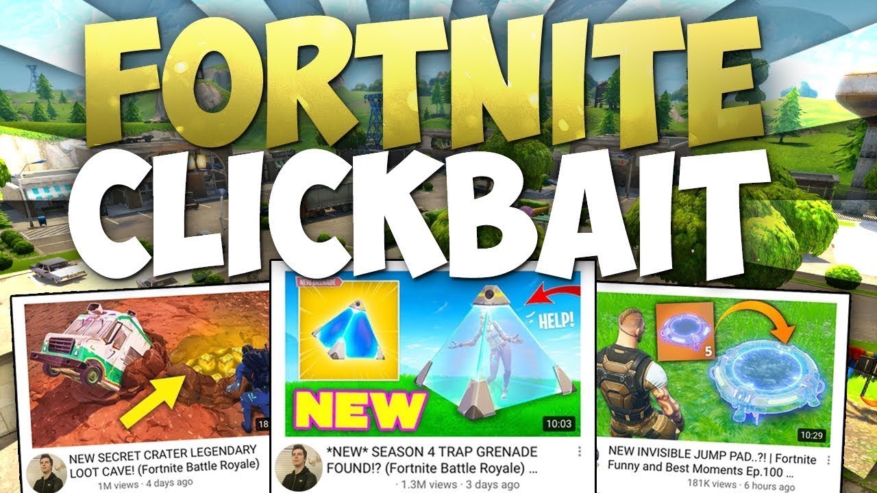 How Fortnite clickbaiters act pt.1 - YouTube