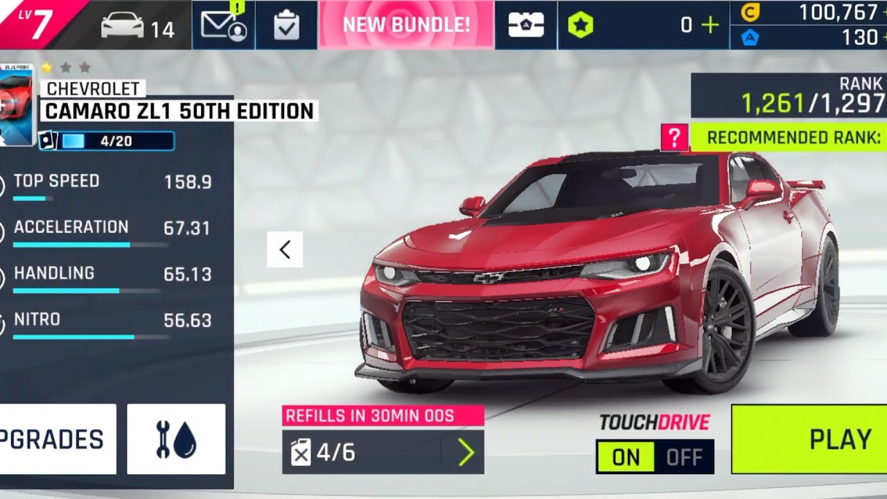 asphalt 9 legends| chevrolet camaro ZL1 50TH Edition|BEST GRAPHIC GAME ...