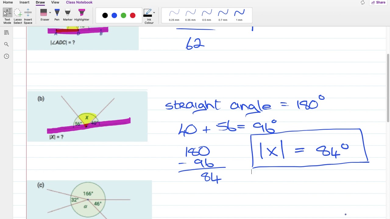 Solutions to Calculating angles - YouTube