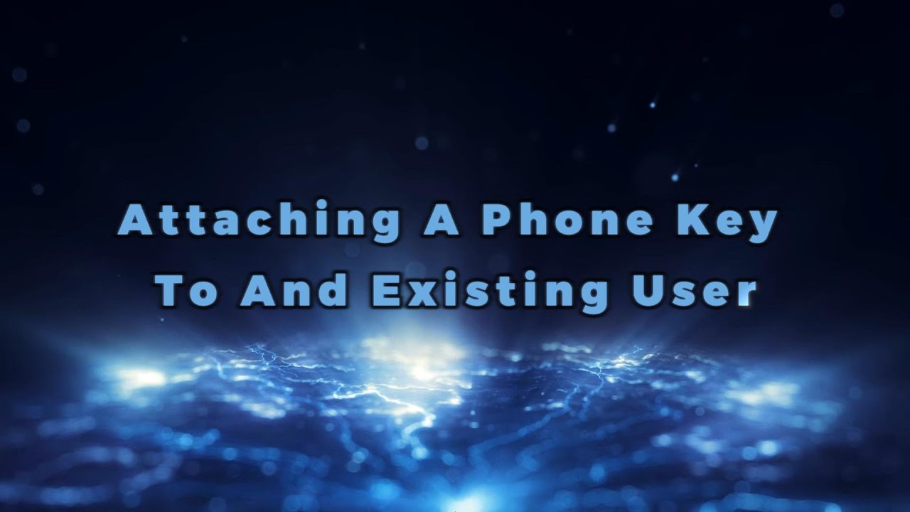 iLOQ Tutorial: Attaching A Phone Key To An Existing User - YouTube