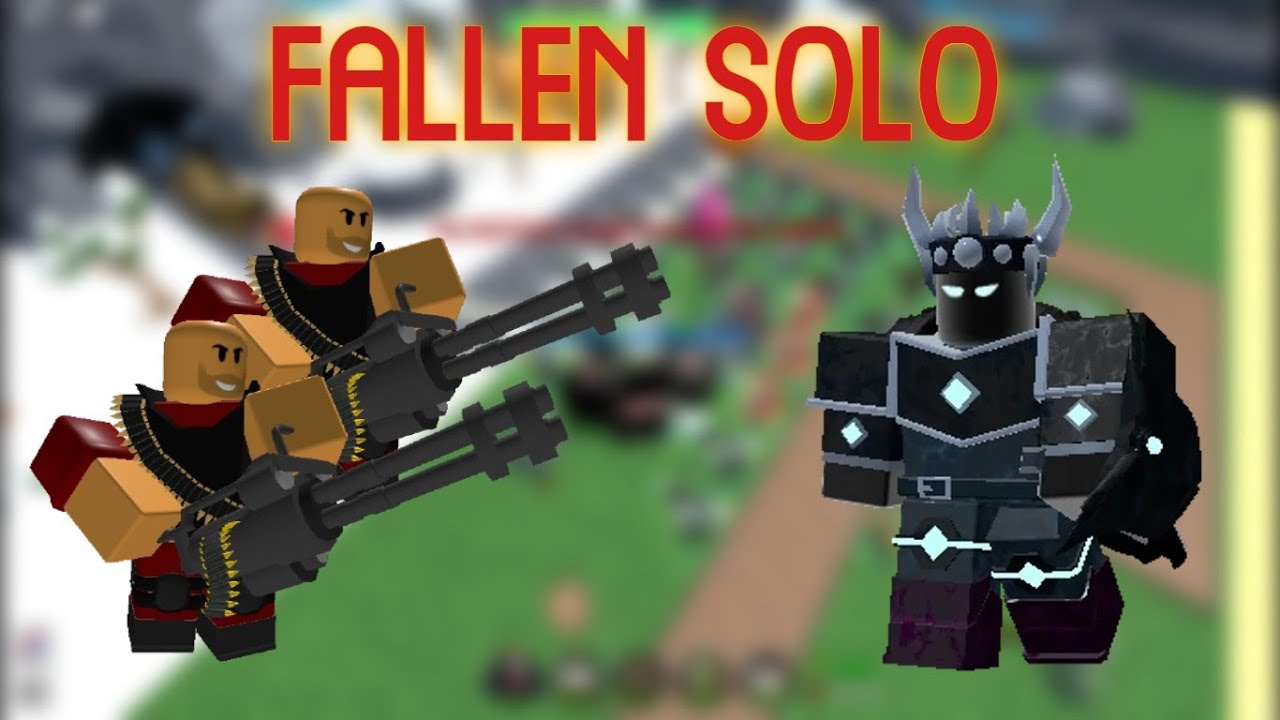 Fallen Solo NEW Fast and Easy (No Special/Gold/Event Towers Needed ...