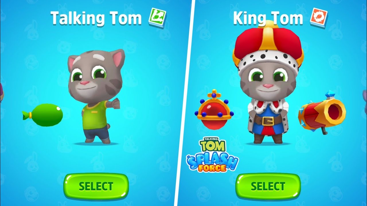 Talking Tom Splash Force - Tom & King Tom - New Fun Game Android iOS ...