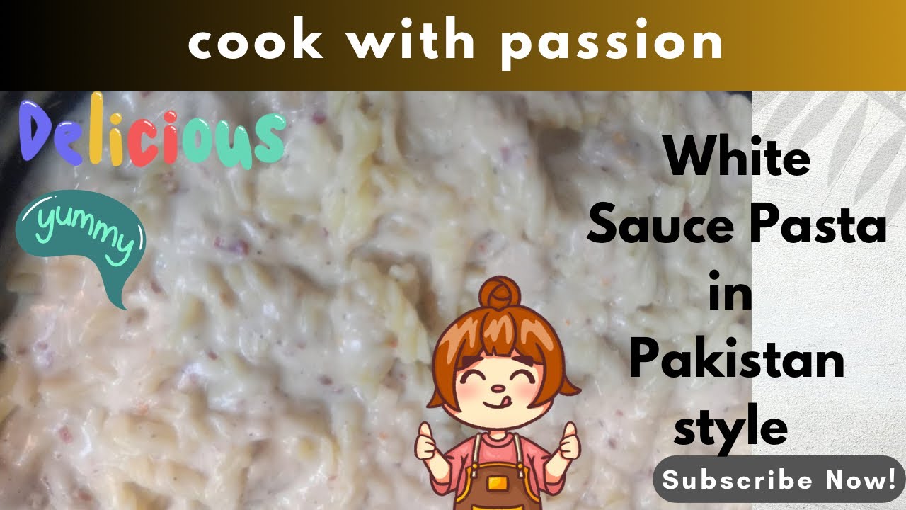 White Sauce Chicken Pasta Pakistan Style | Chicken Alfredo Pasta Creamy ...
