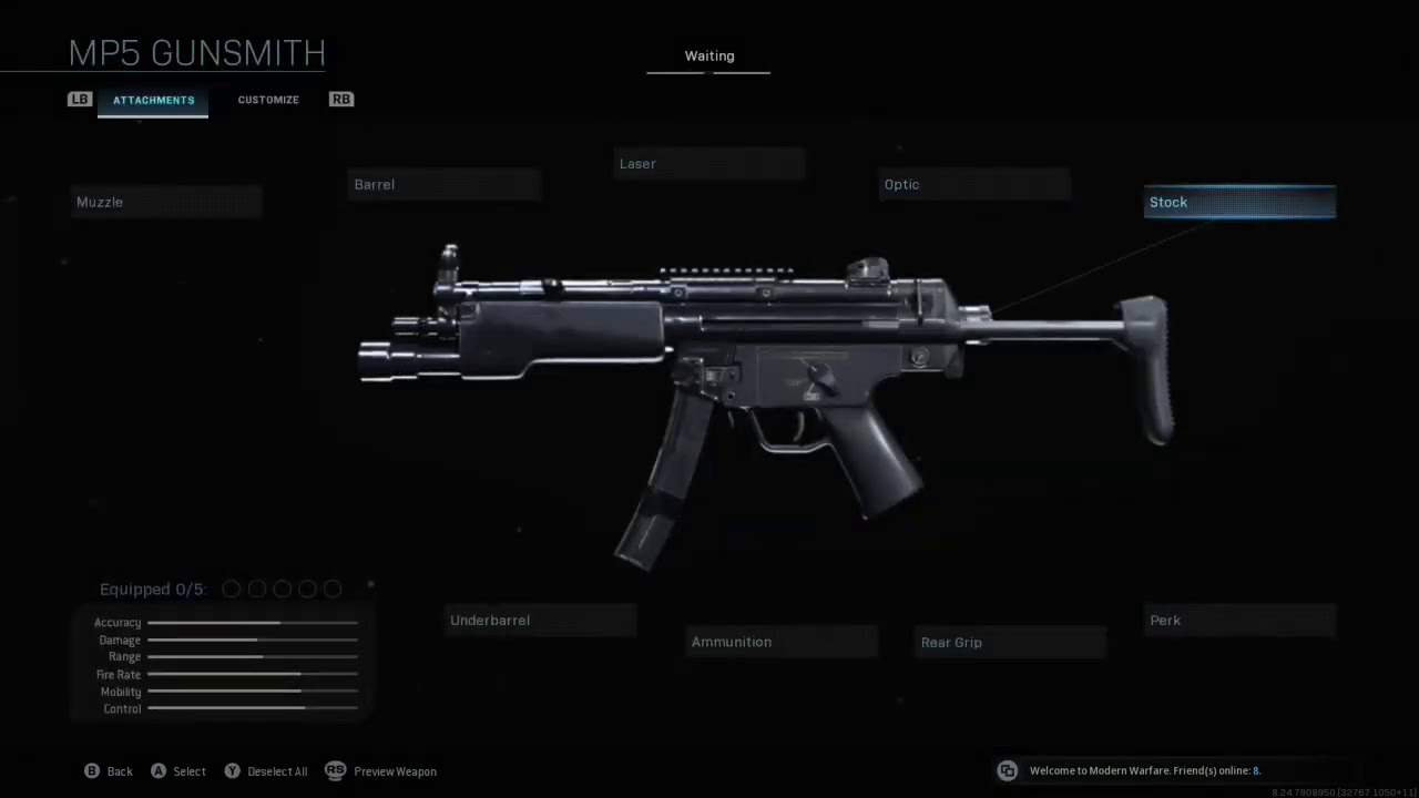 MP5 All Attachments Call of Duty Modern Warfare - YouTube