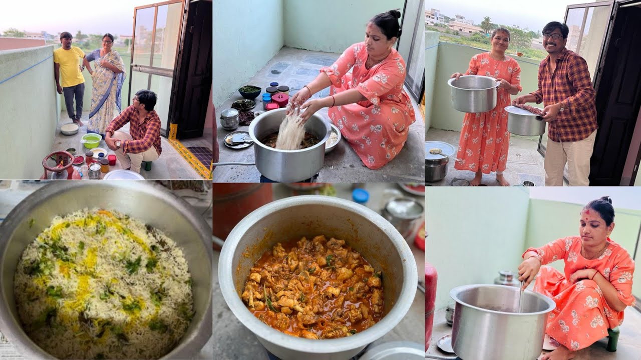 5 kgల చికెన్ 3 kgల బగారా రైస్🤷‍♂️ దీవెన బాబు బర్త్డే🎂 పార్టీ కోసం😋# ...