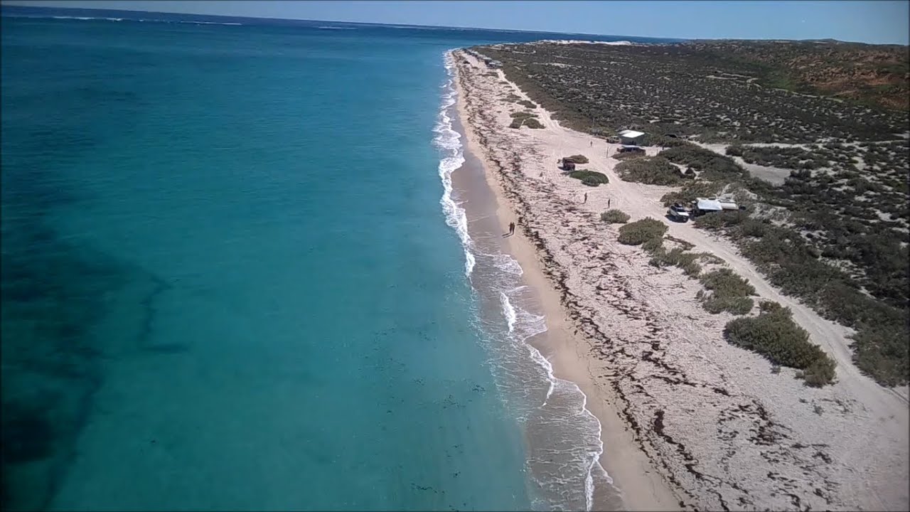 Bixler FPV Flight at 14 Mile beach, Warroora station, Ningaloo reef. W ...
