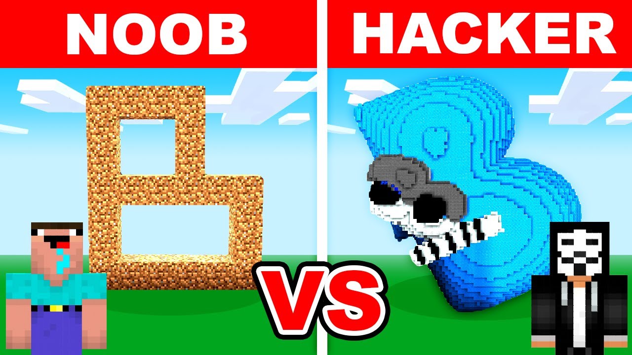 NOOB vs HACKER: I Cheated In a Alphabet Lore Build Challenge! (Letter B ...