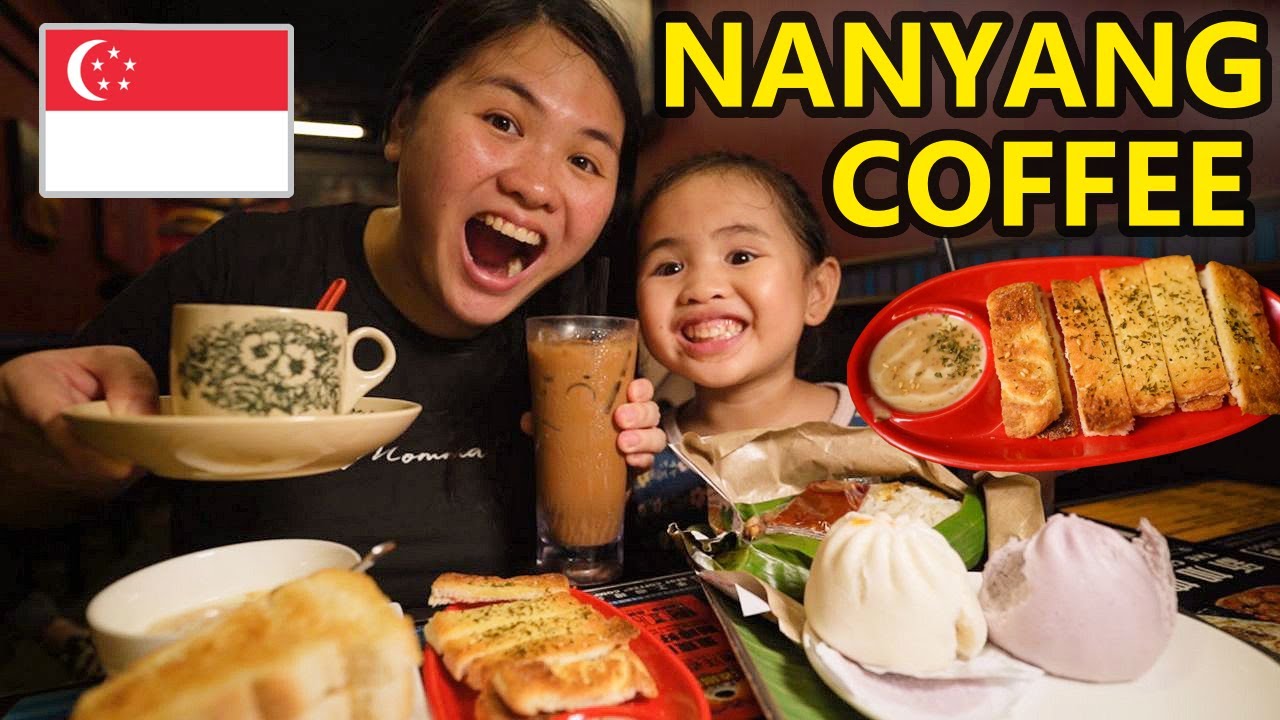 Old-School NANYANG COFFEE & KAYA TOAST in Chinatown Singapore ...