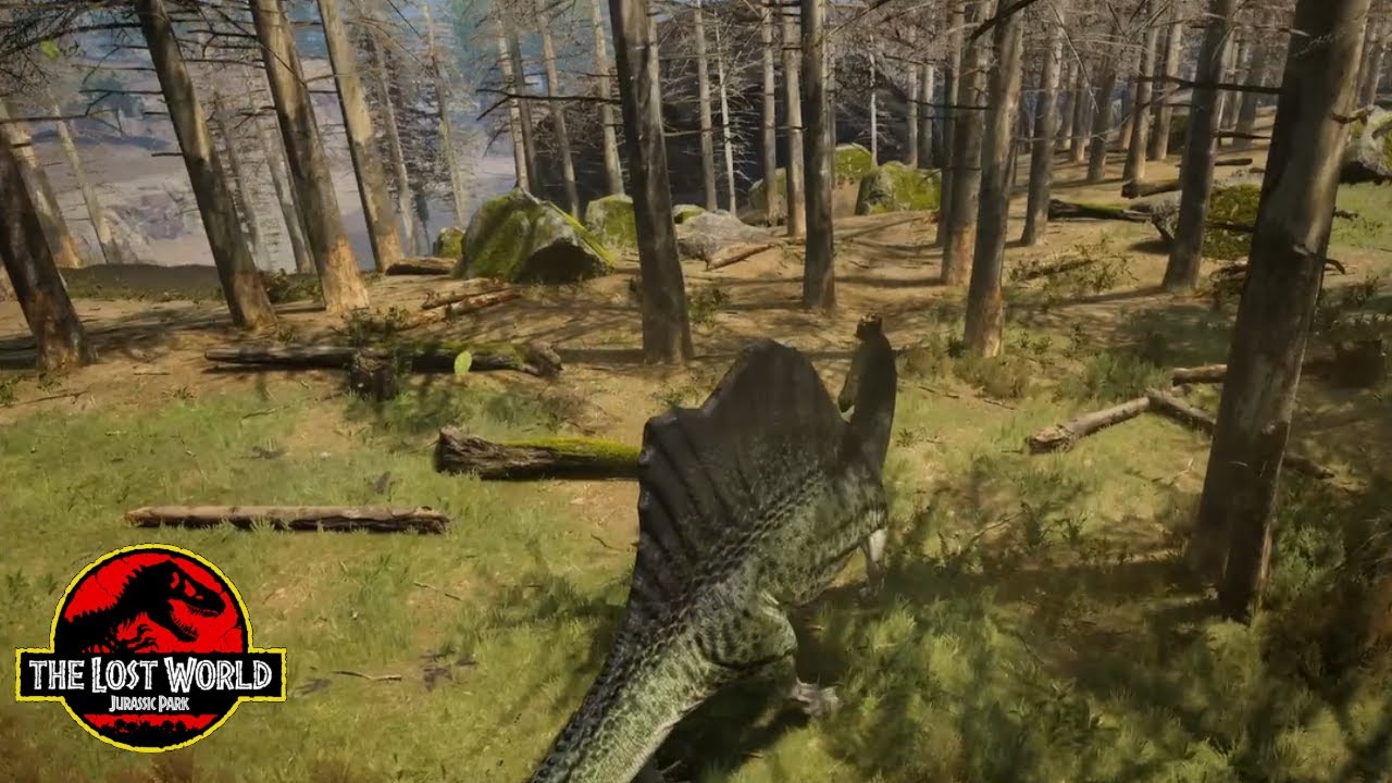 Path Of Titans Spinosaurus Gondwa Burned Forest with Music - YouTube