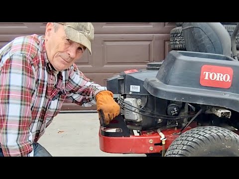 #215 Oil Change Tips - Toro Riding Mowers | At The Ranch - YouTube