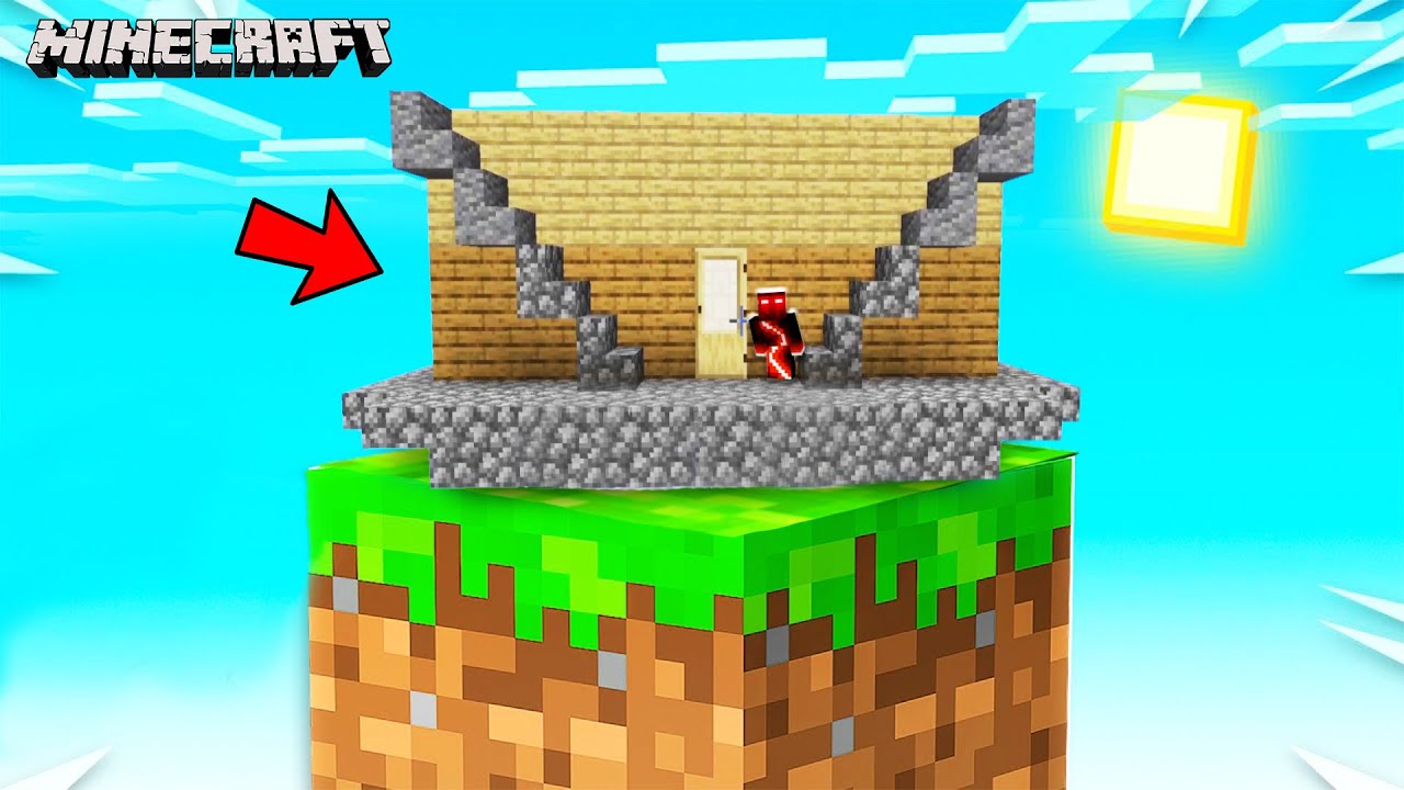 Finally I Made My House In Minecraft One Block - YouTube