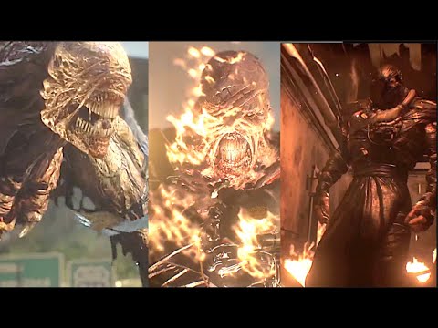 Resident Evil 3 Remake All Boss With Final Boss - YouTube