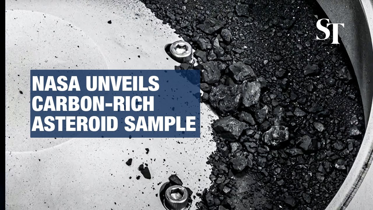 NASA unveils carbon-rich asteroid sample - YouTube