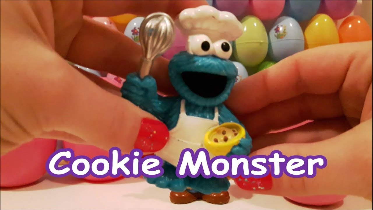 Sesame Street Surprise Eggs, Elmo, Cookie Monster, Bert and Ernie, Big ...