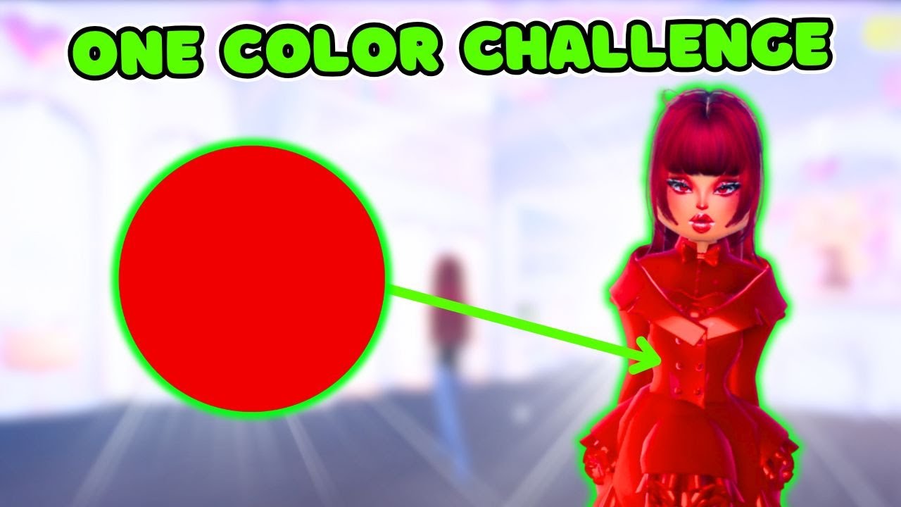 ONE COLOR CHALLENGE in Dress to Impress 😫 - YouTube