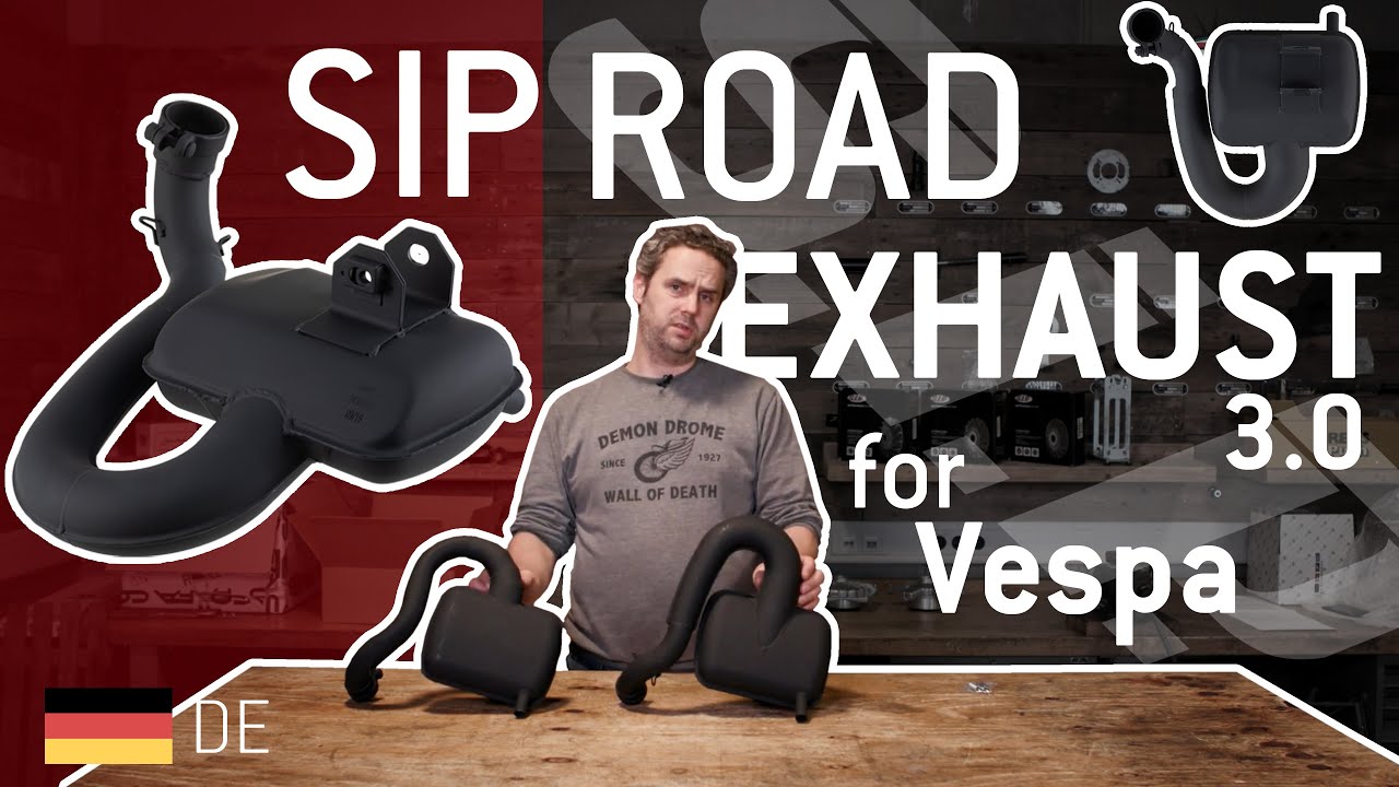 Auspuff SIP Road 3.0 für Vespa Produktvorstellung - YouTube