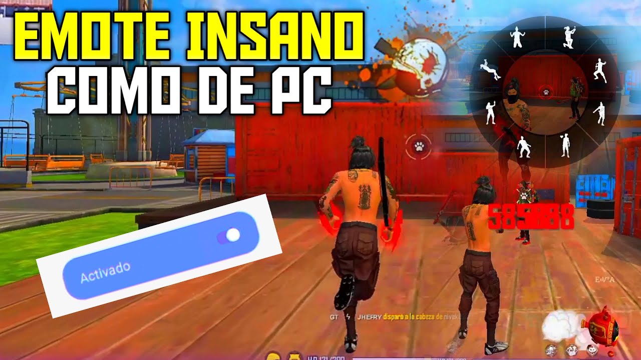 COMO HACER EMOTES INSANOS EN ANDROID 📱 SIN BANEO 🤫 | FREE FIRE 2021 ...