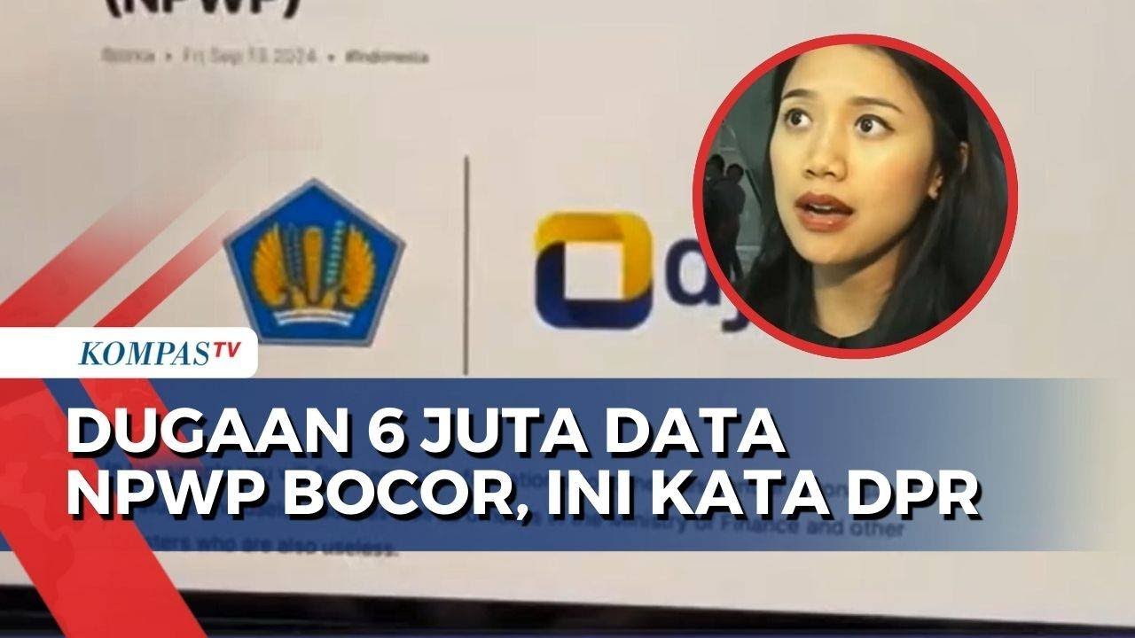 Dugaan 6 Juta Data NPWP Bocor, DPR: Diinvestigasi - YouTube