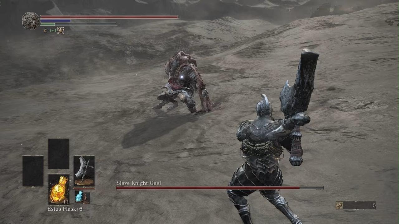 DARK SOULS 3 - Gael fight (strength build Dragonslayer Greataxe) - YouTube