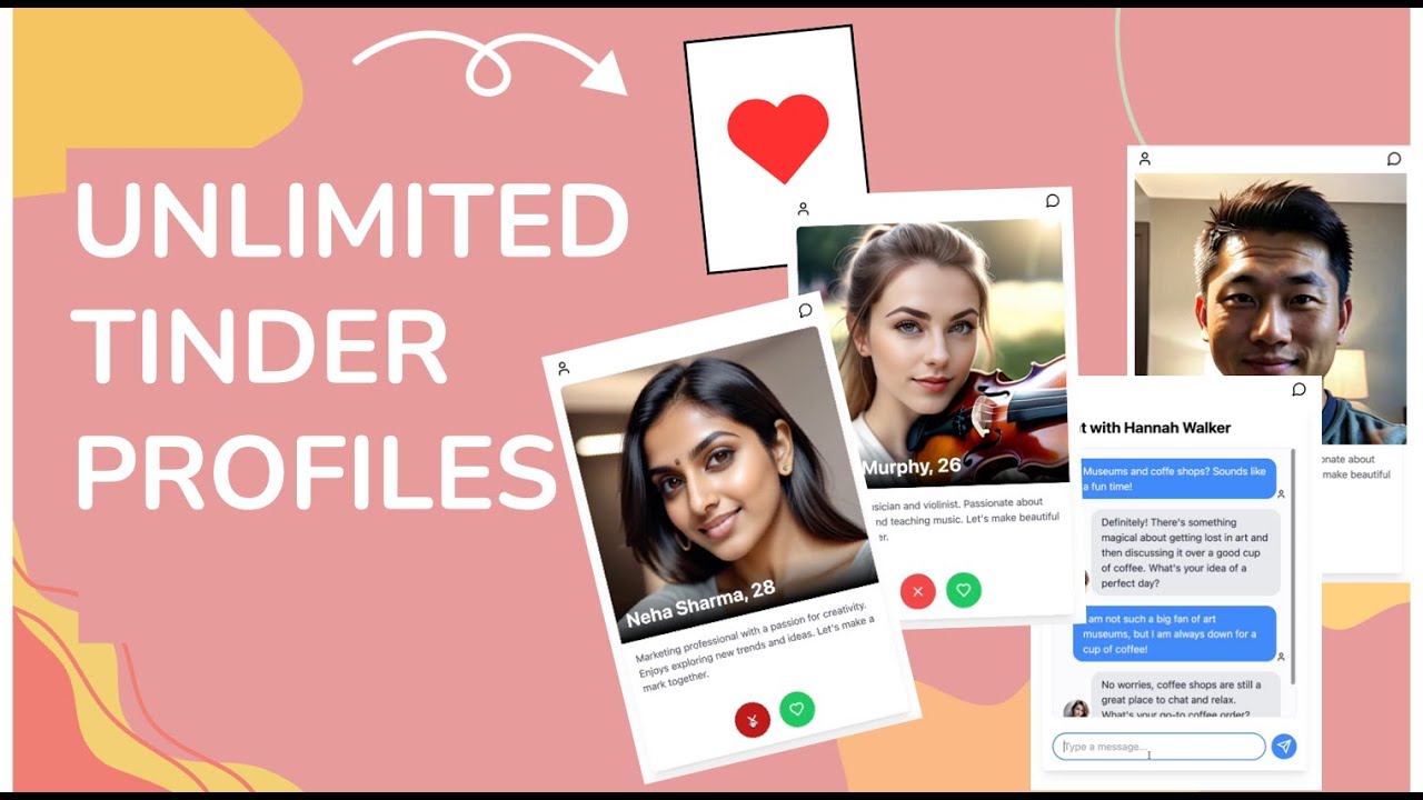 Generate unlimited Tinder profiles with Spring Bot and AI - YouTube