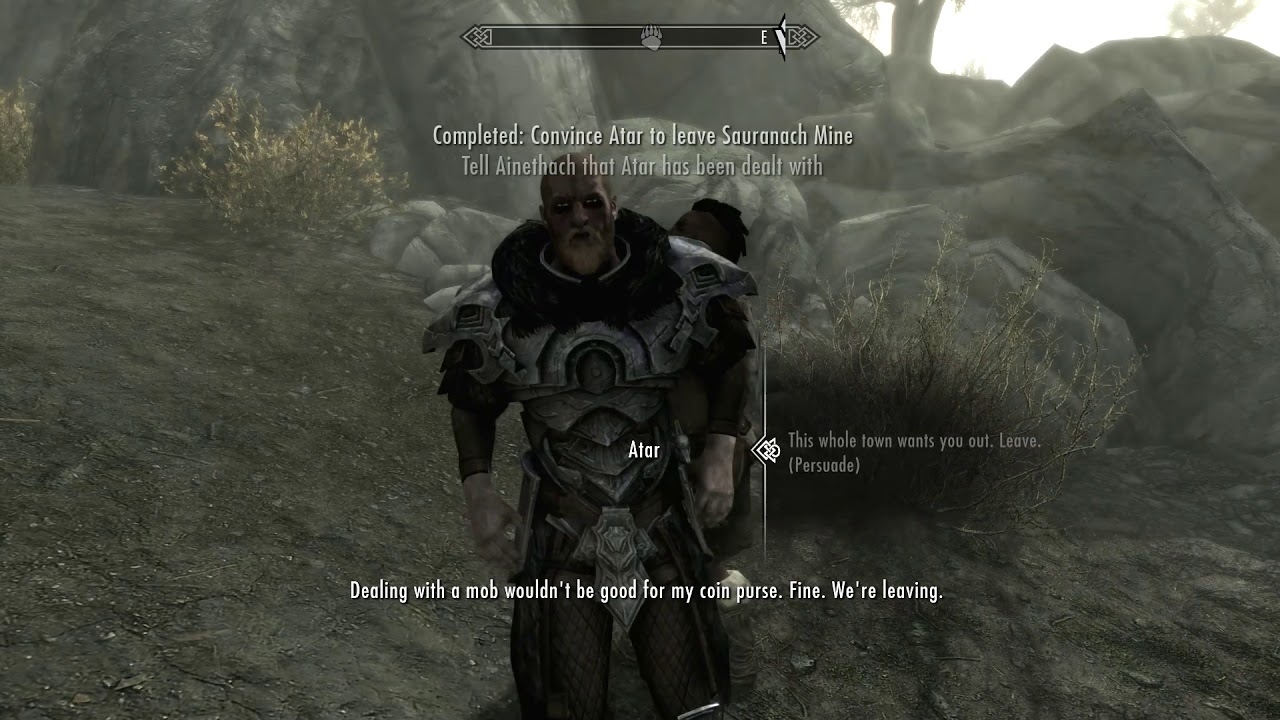 How to deal with Atar easily - Skyrim - YouTube