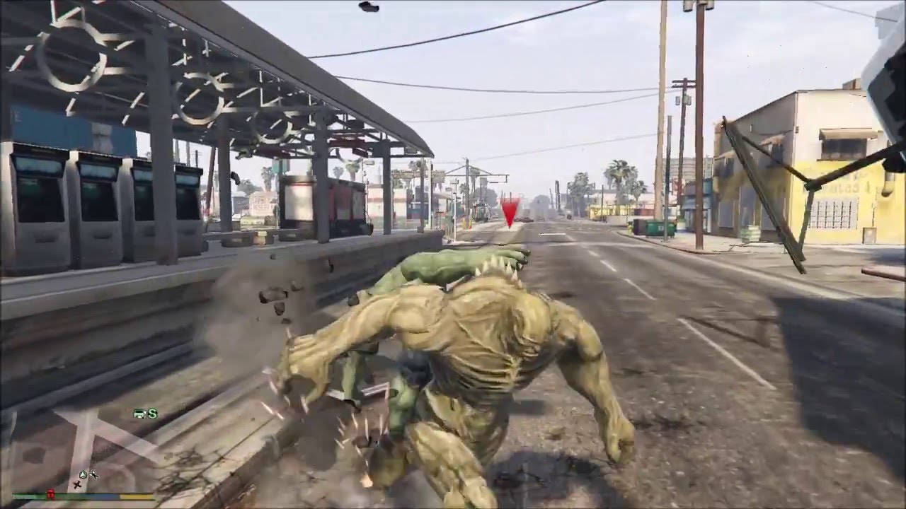 Hulk v Abomination GTA 5 Mods Epic Battle - YouTube