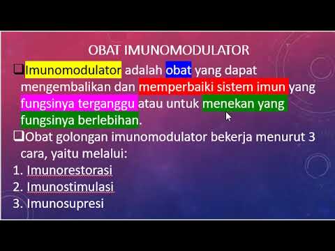 FARMAKOLOGI IMUNOMODULATOR - YouTube