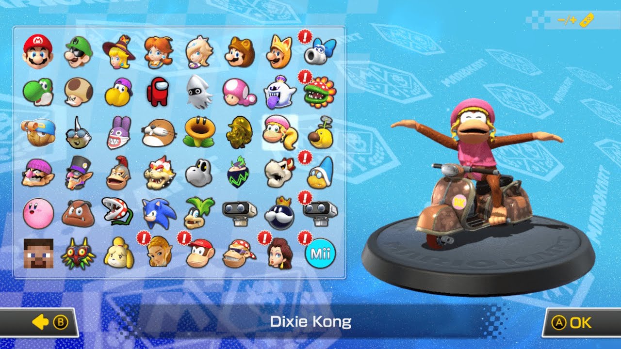 Dixie Kong at Mario Kart 8 Deluxe! 😱 - YouTube