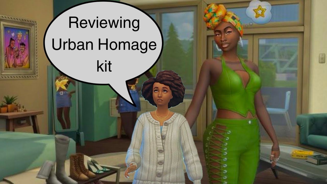A review of Sims 4 Urban Homage kit - YouTube