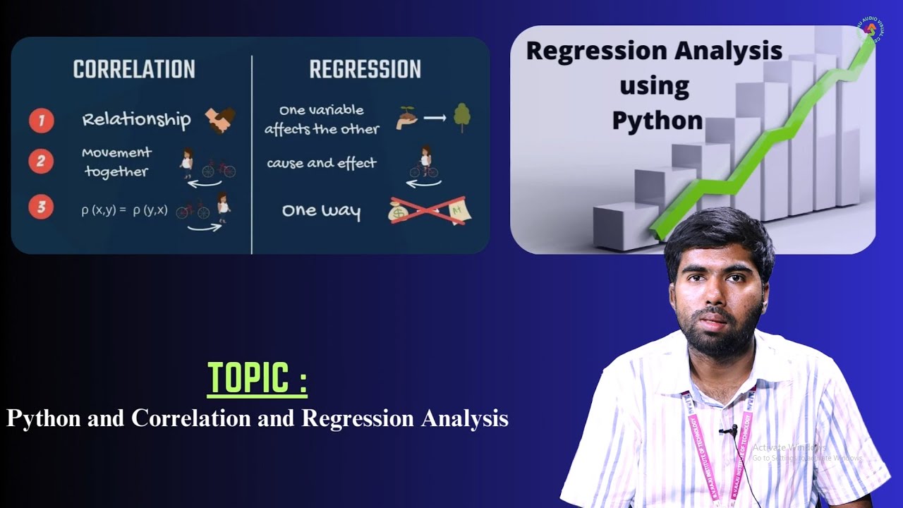 Python and Correlation and Regression Analysis by Mr. Abhay Kumar - YouTube