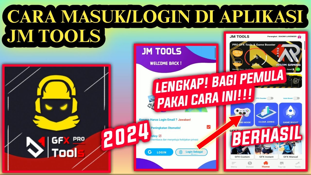 Cara Login Di JM Tools | Cara Login Pubg Pakai JM Tools - YouTube