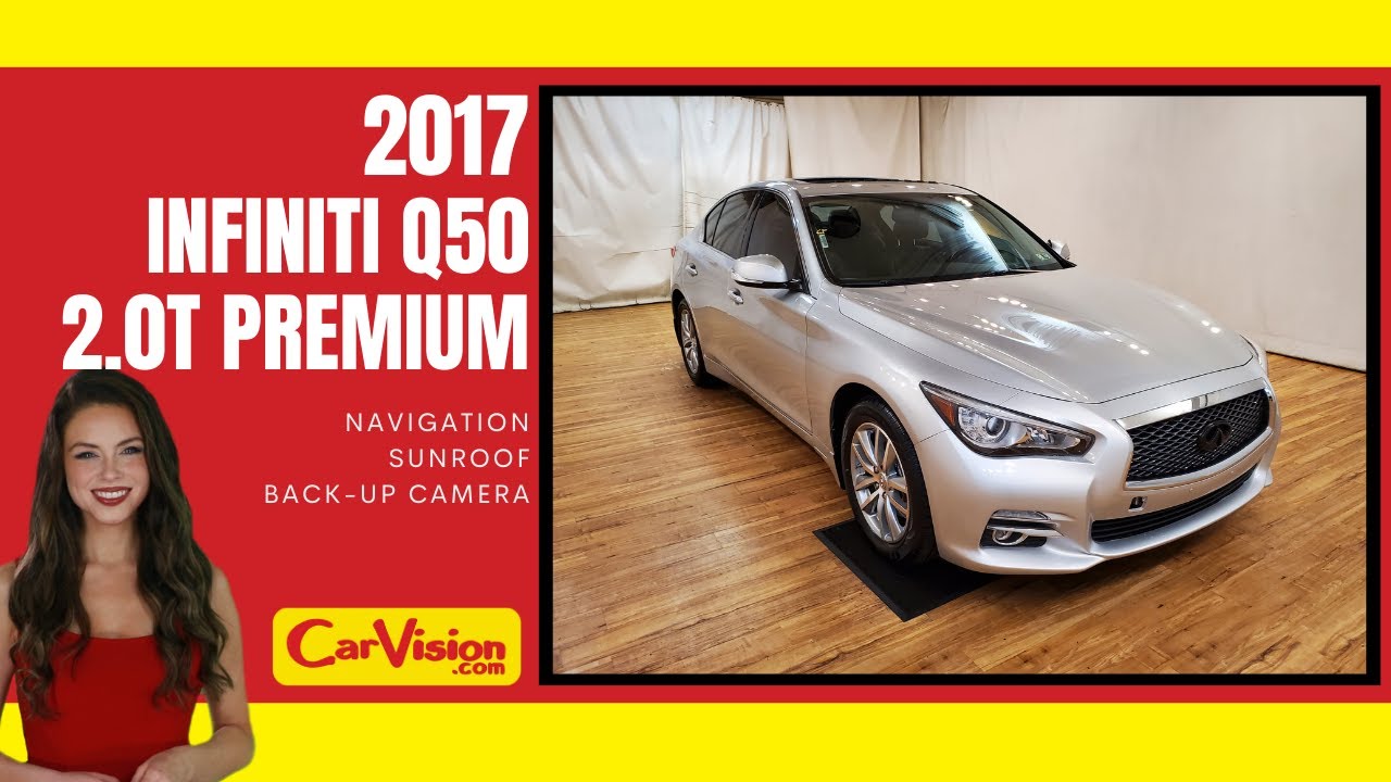 2017 INFINITI Q50 2.0t Premium NAVIGATION SUNROOF BACK-UP CAMERA ...