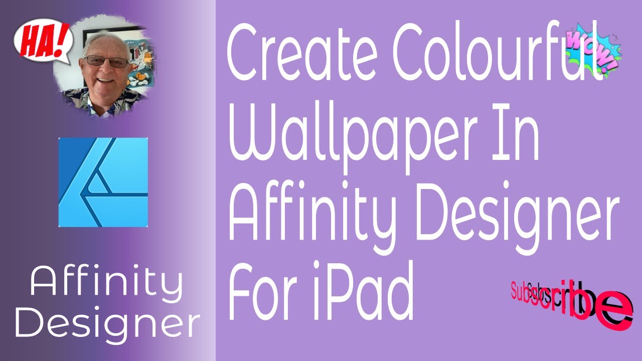 Create Colorful Wallpaper in Affinity Designer for iPad - YouTube