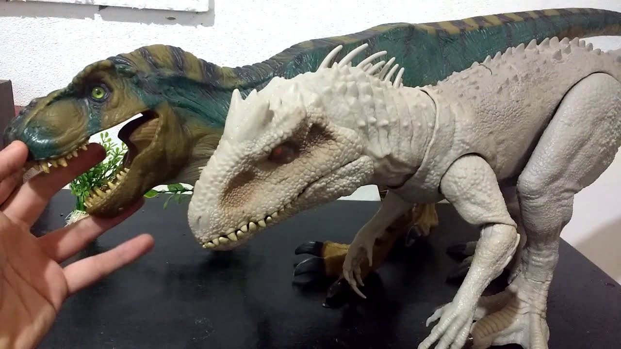 Review - Indominus Rex Mattel - Jurassic World Dino Rivals - YouTube