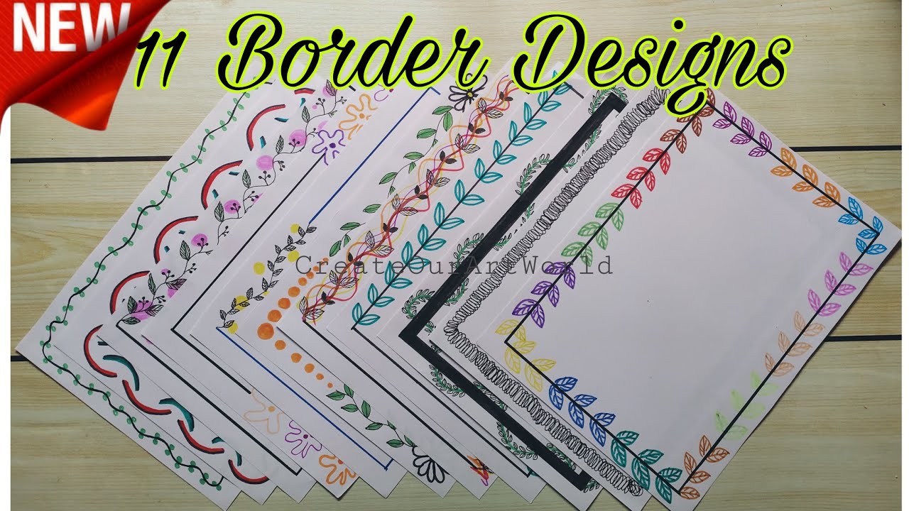 11 Border Designs | Border Designs For Project File | 11 Quick and Easy ...