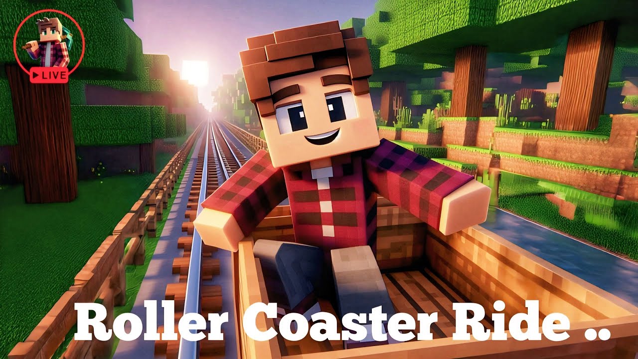Minecraft PE: Riding an Epic Roller Coaster Adventure🤩 - YouTube