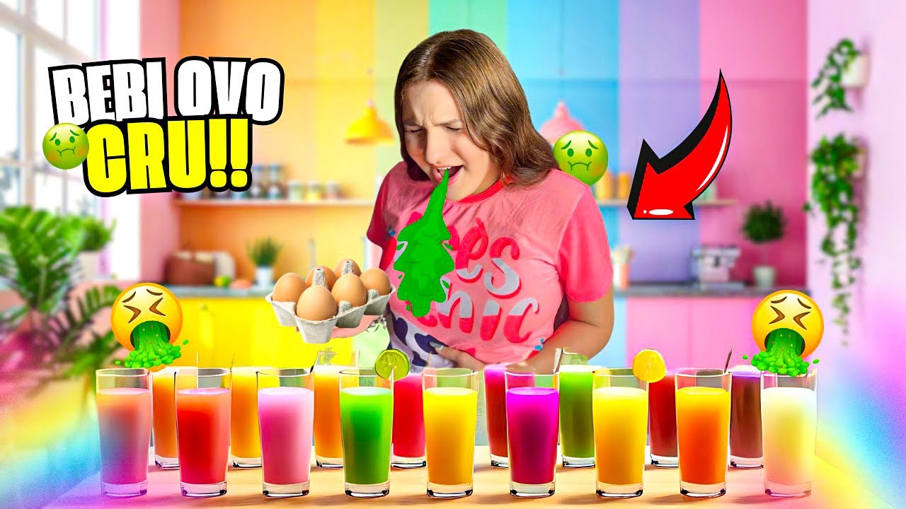 ACERTE O SABOR DA BEBIDA!!*bebi ovo cru!! - YouTube