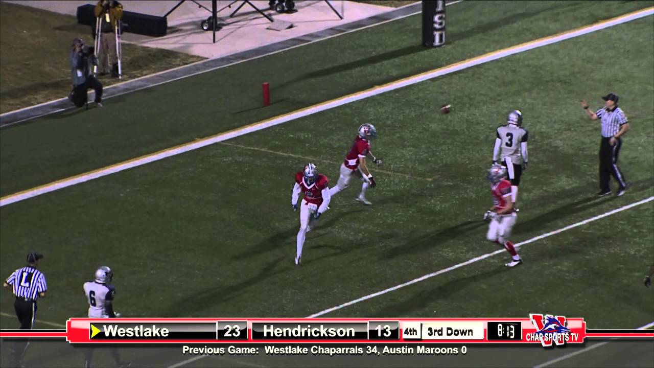 Patrick Elliot Touchdown - Westlake vs Hendrickson 2012 - YouTube