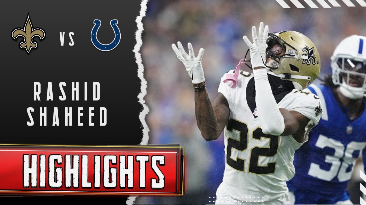 Rashid Shaheed Every Catch vs Colts | Week 8 Highlights - YouTube